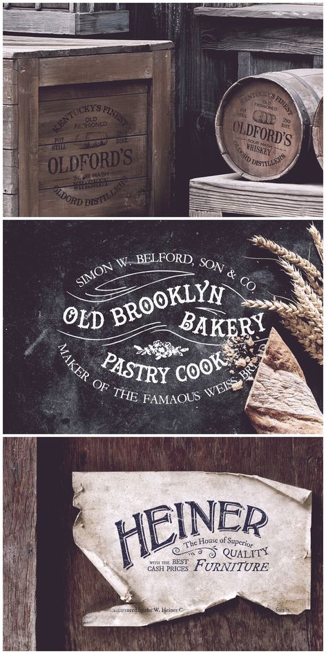 Vintage Logos, Typography, and Logos image inspiration on Designspiration