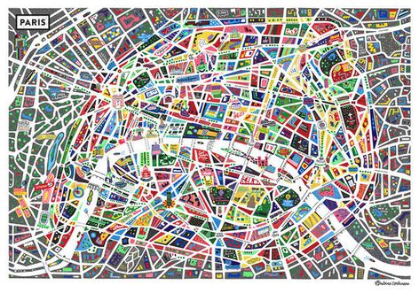 Creative map, illustration, city, maps, and graphic image ideas ...