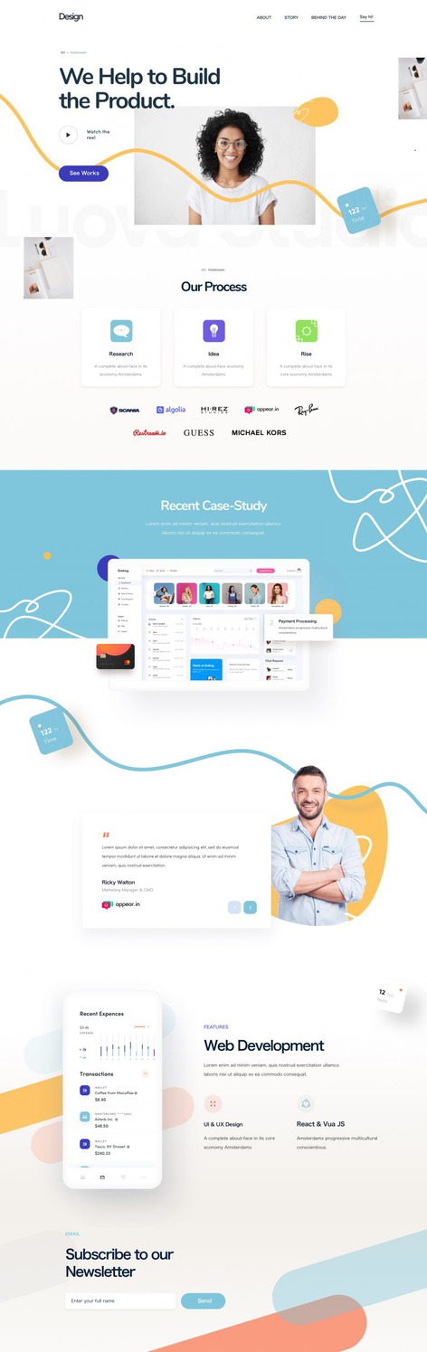 UI Design, UI, and Landing Pages image inspiration on Designspiration