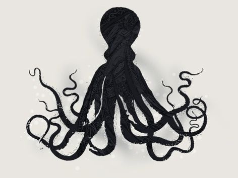 Creative typography, type, illustration, octopus, and graphic image ...