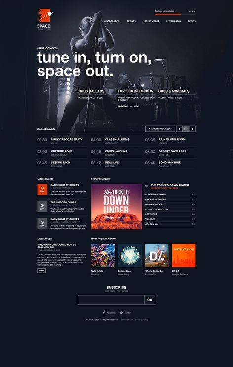 Web UI image inspiration on Designspiration