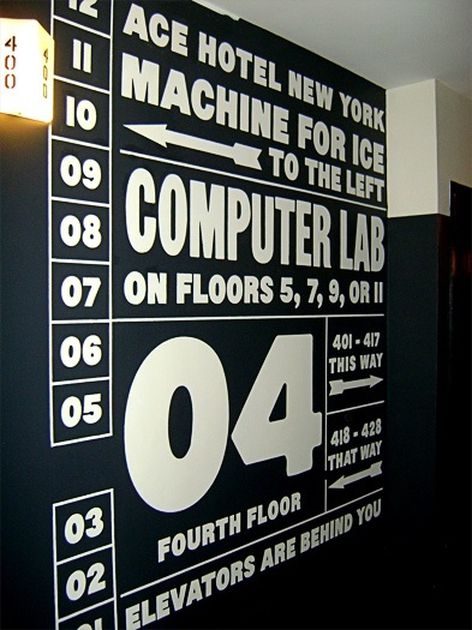 Hotels, Signage, and Hotel Wayfinding image inspiration on Designspiration