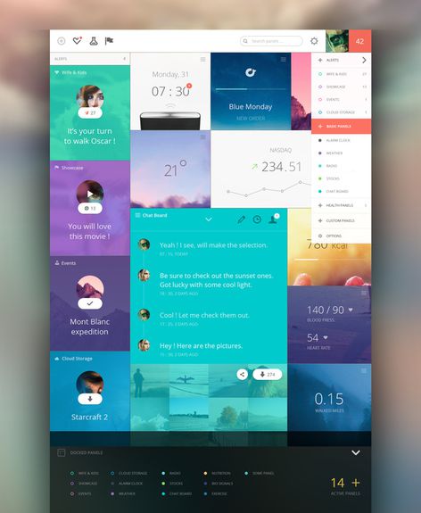 Interface Design Inspiration on Designspiration