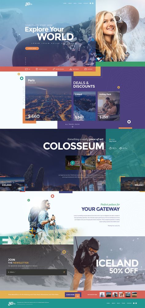 Travel, UI, Tourism, Web UI, and UI Design image inspiration on ...