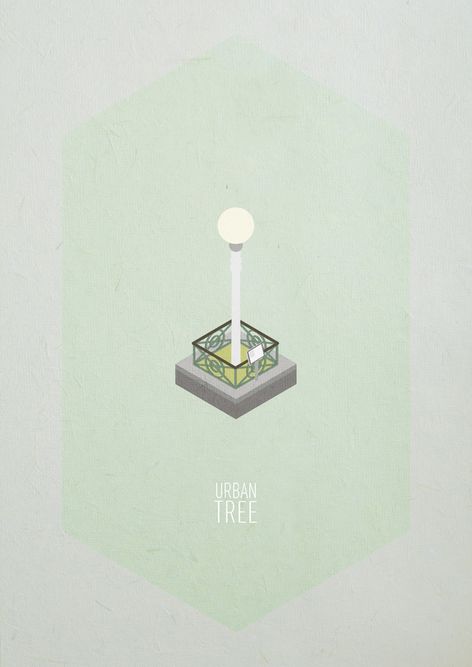 illustration, tree, ad design, prints, and paper image inspiration on ...