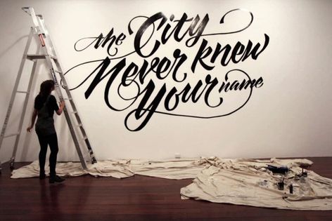 Typography, Murals, Wall Decals, Wall Murals, and Lettering image ...