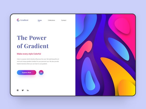 Gradients Inspiration on Designspiration