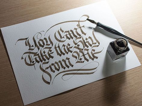 Calligraphy Inspiration on Designspiration