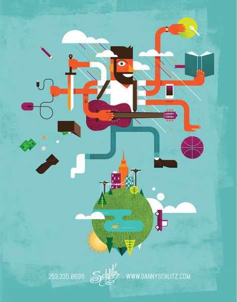Creative Vector Illustrations Inspiration on Designspiration