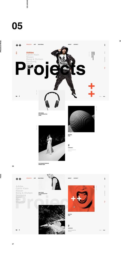 Creative Grid Layouts Inspiration on Designspiration