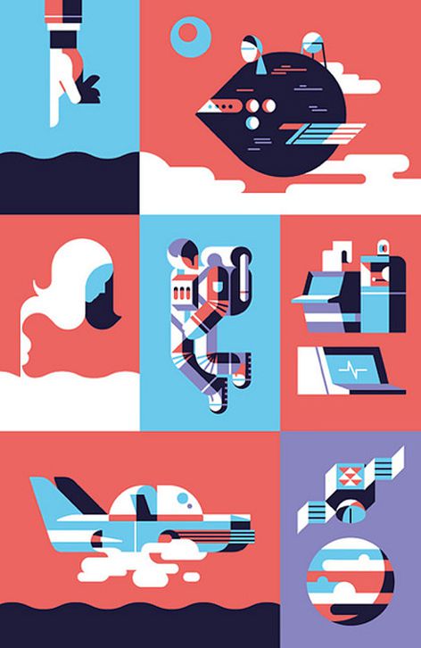 Vector Illustrations Inspiration on Designspiration