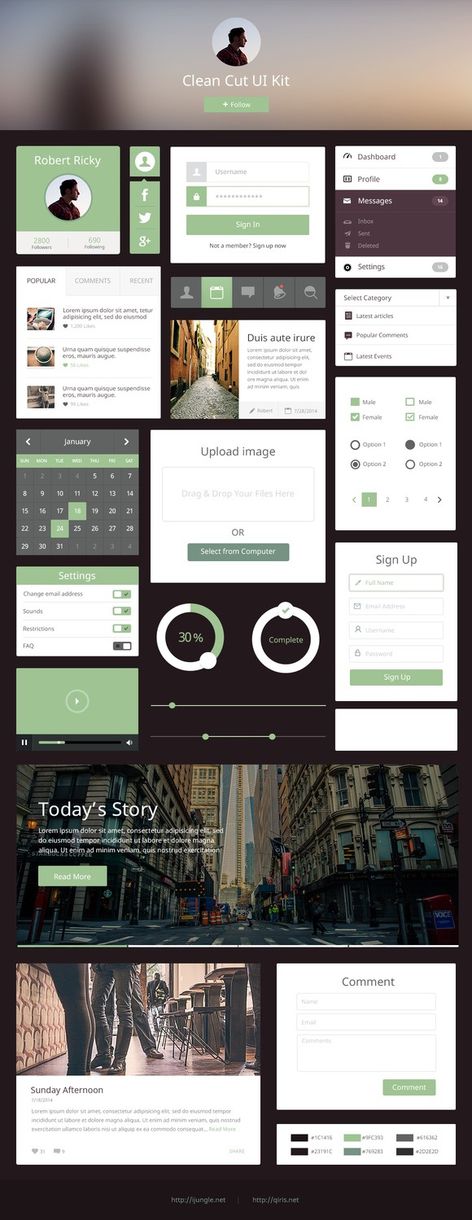 UI Design Inspiration on Designspiration