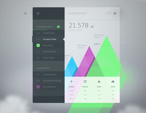 Interface Design Inspiration on Designspiration