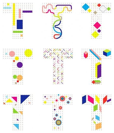 type, poster, typography, shapes, and graphic image inspiration on ...