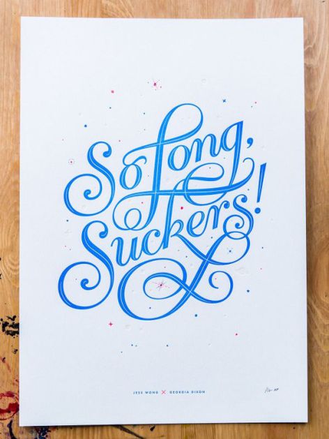Typography/Lettering images on Designspiration