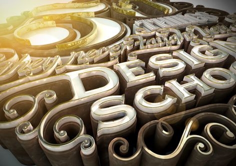 3D Typography Inspiration on Designspiration