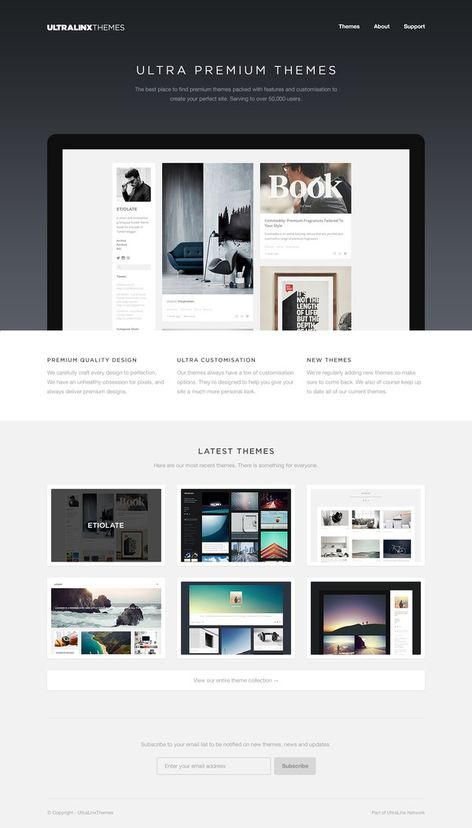 Website Templates Inspiration on Designspiration