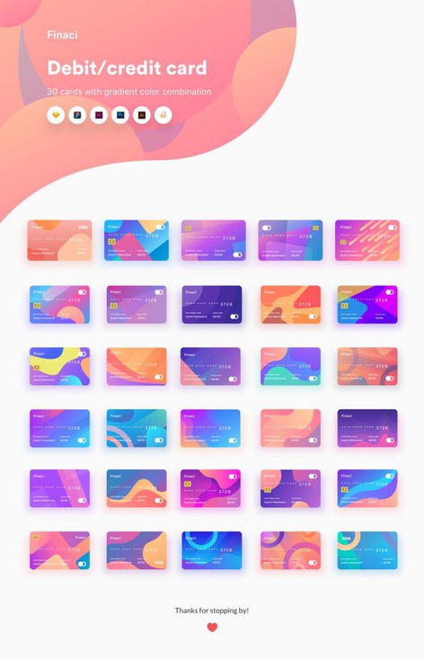 Gradients Inspiration on Designspiration