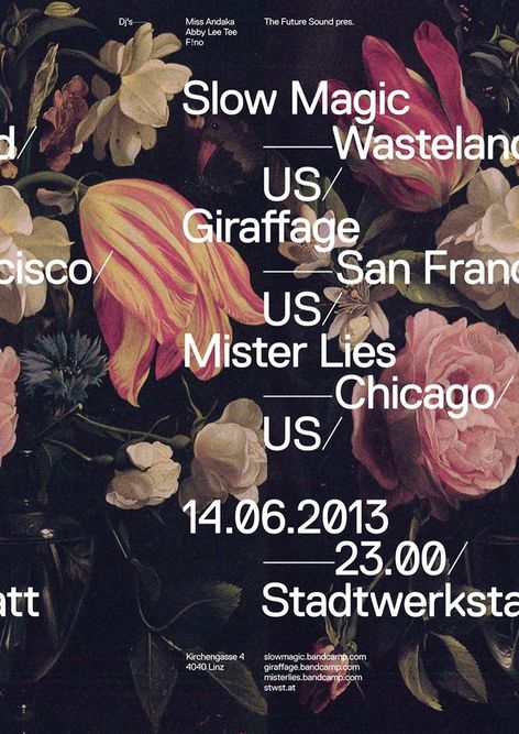 Music Posters Inspiration on Designspiration