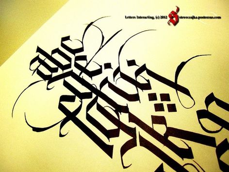 Creative Calligraphy Inspiration on Designspiration