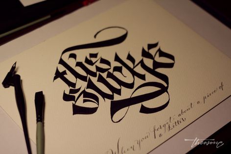 Calligraphy Inspiration on Designspiration