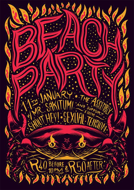 Creative Arcade, Fire, Gig, Poster, and Posters image ideas ...