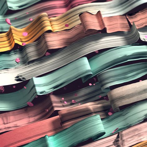 3d, type, 3d type, cgi, and shapes image inspiration on Designspiration