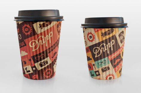 Coffee Cups, Packaging, Typography, Coffee Shops, and Cups image ...