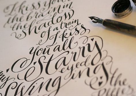 Calligraphy Inspiration on Designspiration