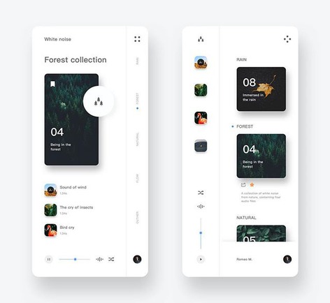 UI Design Inspiration on Designspiration