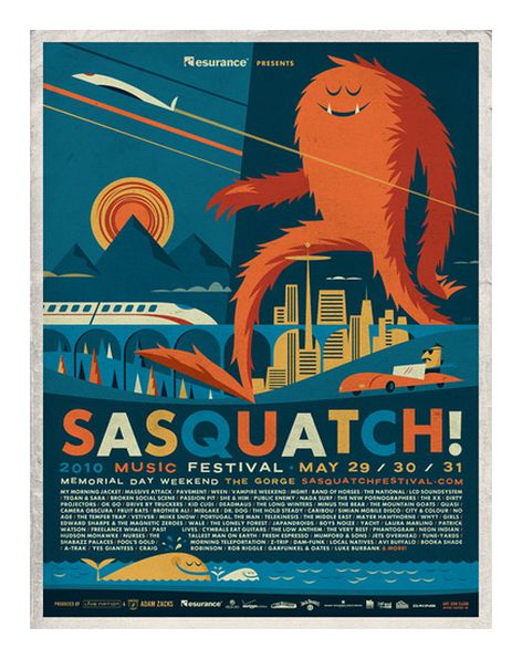 Music Posters Inspiration on Designspiration