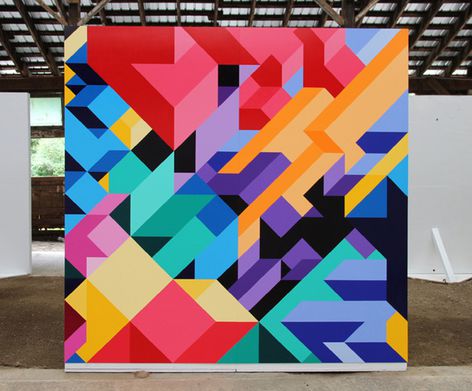 Geometric image inspiration on Designspiration