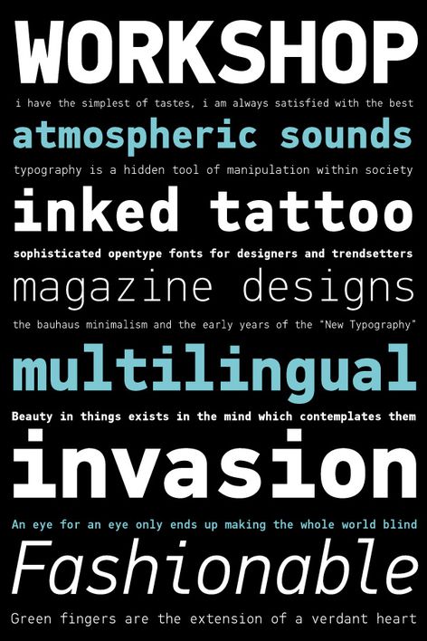 Fonts Inspiration on Designspiration
