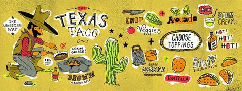 texas and illustration image inspiration on Designspiration