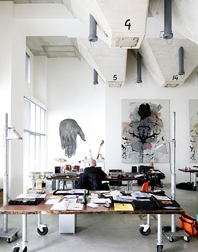 Creative interior, space, studio, workspace, and interior design image ...