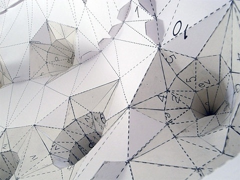 Geometric and Paper image inspiration on Designspiration