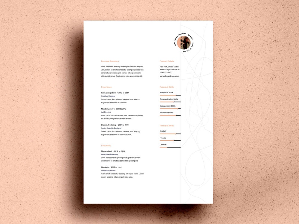 Resume Templates image inspiration on Designspiration