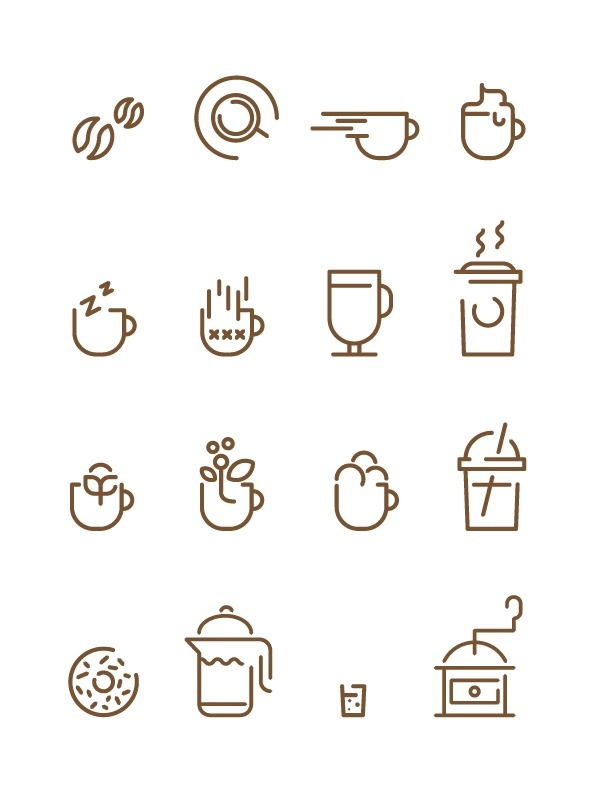 Icons, Coffee Icons, and Coffee image inspiration on Designspiration