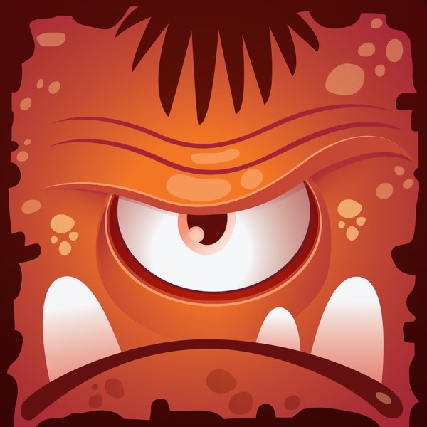 monster, cube, illustration, illustration art, and monster illustration ...