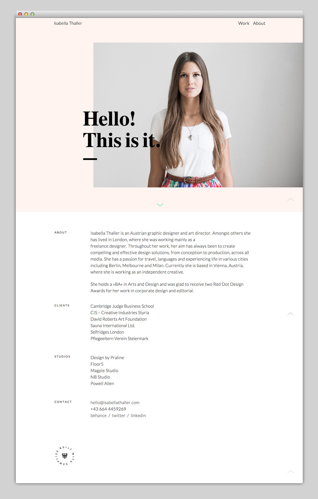 Creative web design, website, resume, website design, and portfolio ...