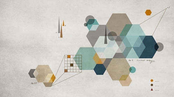 Geometric image inspiration on Designspiration