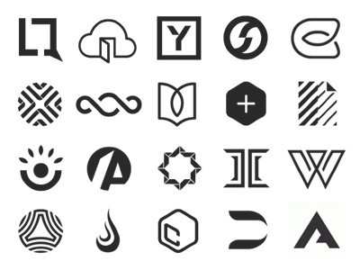 Creative black and white, logo, logos, icon, and symbol image ideas ...
