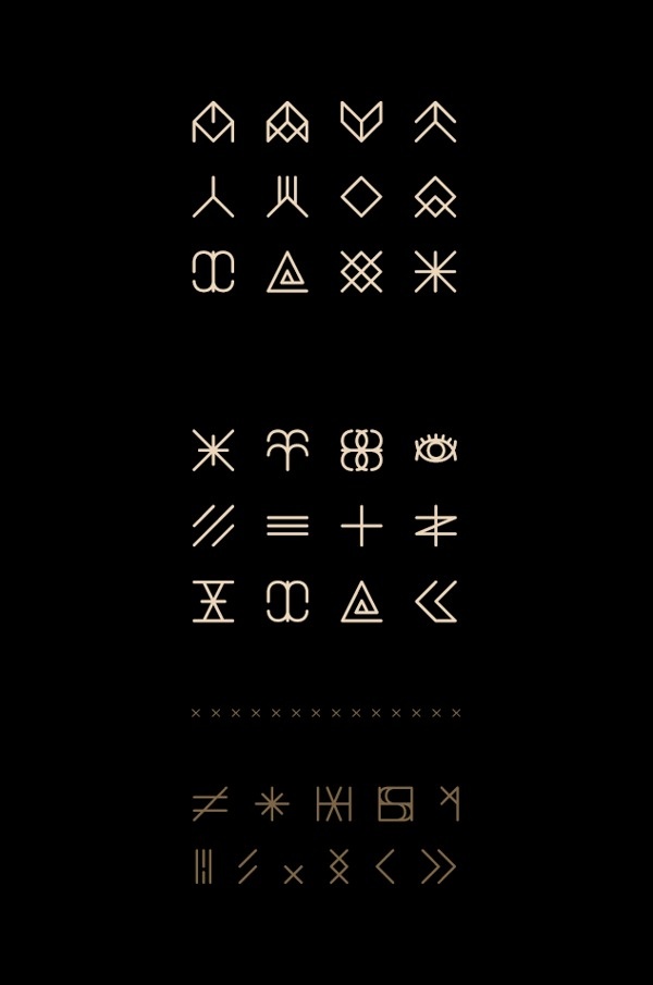 Typography and Symbols image inspiration on Designspiration